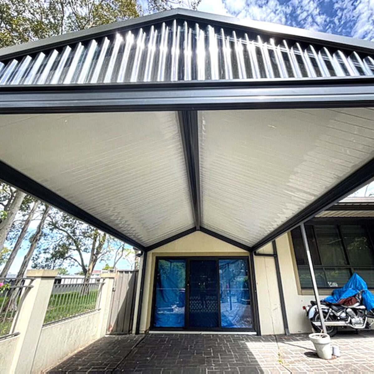 DIY Attached Gable Roof Patio/Pergola Kit