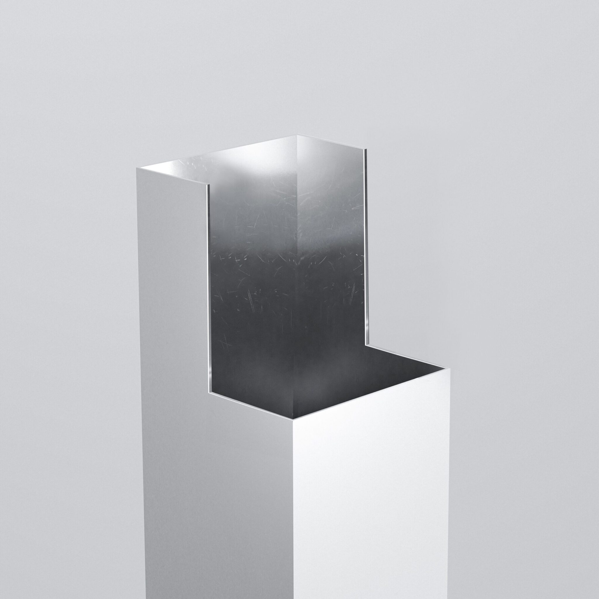 Aluminium Patio Post 100x100mm - 3900mm Length Pre-Notched